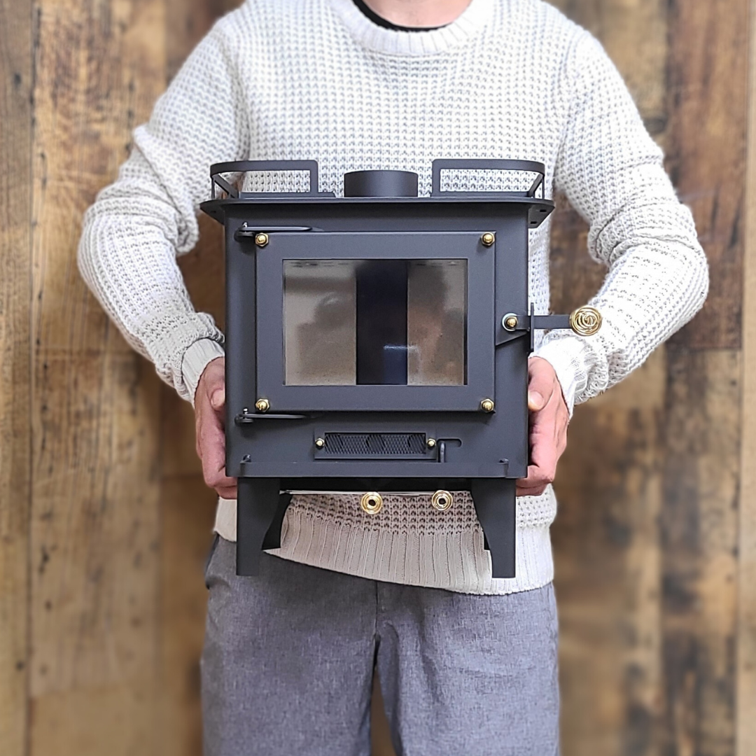 CB-1210-BL Grizzly Cubic Mini Wood Stove Black – Cubic Mini Wood Stoves
